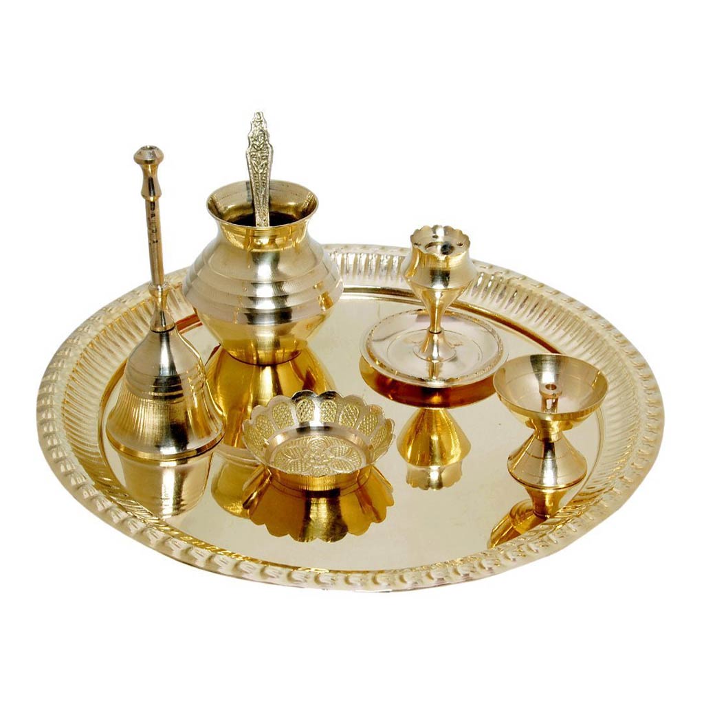 Brass Puja Thali | Traditional Pooja Thali