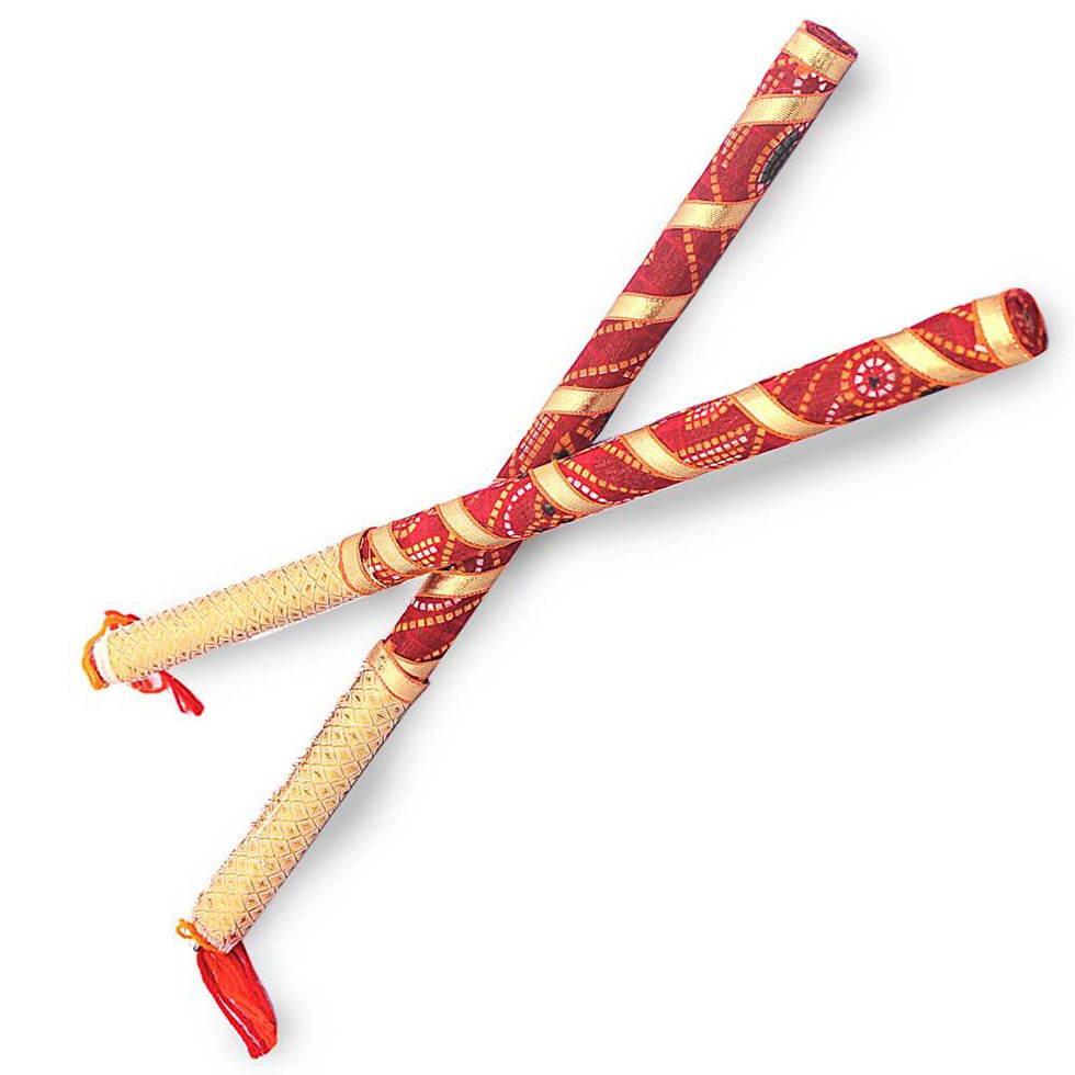 Bandhani Dandiya Sticks